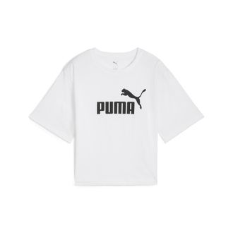 Puma ESS Cropped No. 1 Logo Relaxed T-Shirt Damen, Kleidung, Wei&Atilde;Y, XL