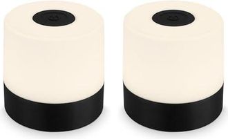 Briloner Mini LED Tischlampe Kabellos, Dimmbare Nachttischlampe Touch, Schreibtischlampe, Leselampe, Tischleuchte Outdoor & Indoor, USB-C, Camping Lampe, Warmw