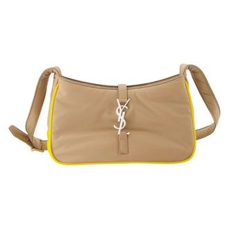 Saint Laurent Le 5 &agrave; 8 Schultertasche aus Leder - - Bags - Herren - Beige - ONE SIZE