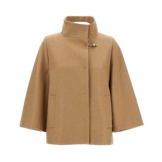 Fay Femme, Vestes, Brun, Taille: 42 FR Cappa gancio