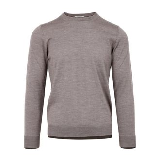 Paolo Pecora Rundhals-Pullover - - Knitwear - Herren - Braun - 2XL