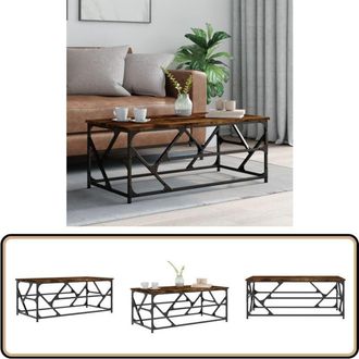 vidaXL Vidaxl - Couchtisch R&auml;uchereiche 100x50x40 cm Holzwerkstoff - Couchtisch - Wohnzimmerstil - Holzm&ouml;bel - Industriel Design - Esszimmertisch