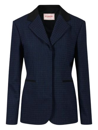 Iceberg blazer &agrave; simple boutonnage - Bleu