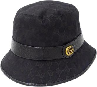 Gucci unisex, Pre-owned, Noir, Taille: ONE Size Chapeau en toile Pre-owned