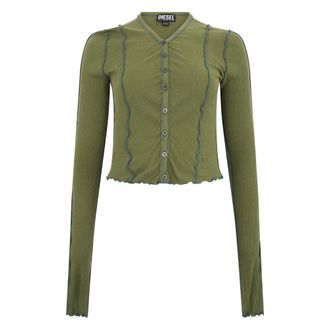 Diesel Cardigan polyvalent - Femme - Pulls - Vert - Taille: 40 FR