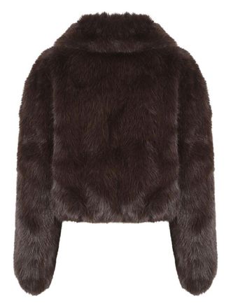 032c Faux Fur Coat - Brown