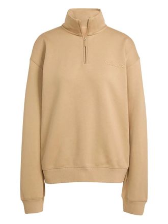 adidas sweat à col zippé - Marron