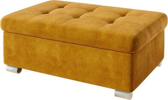 Mirjan24 Hocker Niko groß Sitzhocker Polsterhocker Sitzbank Fußbank Pouf Farbauswahl (Wave 05)