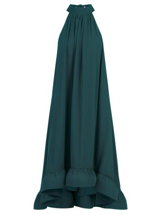 Apart Fashion APART Chiffonkleid mit Volantsaum, dunkelgrün, 34