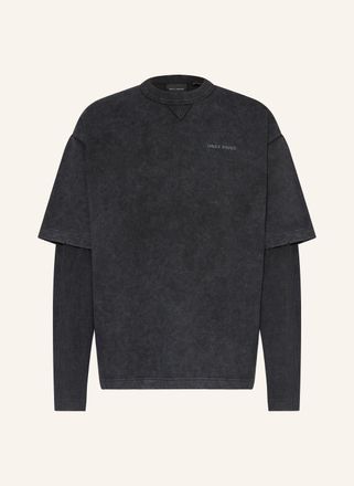 Daily Paper Clothing Daily Paper Sweatshirt Im Materialmix schwarz