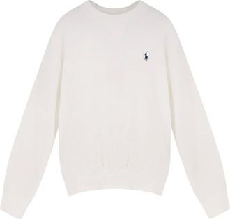 Polo Ralph Lauren Femme, Sweatshirts et sweats &agrave; capuche, Blanc, Taille: 40 FR SweaT-shirt ras du cou
