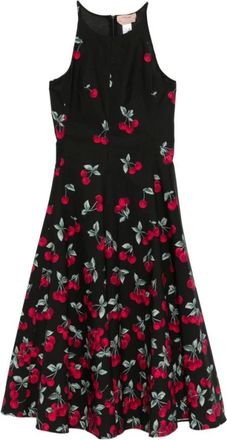 Twinset Femme, Robes, Multicolore, Taille: 44 FR Robe Midi &agrave; Imprim&eacute; Cerises