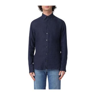 Colmar Klassisches Leinenhemd - - Sport - Herren - Blau - S