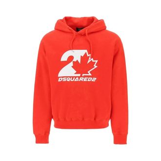 Dsquared2 Cool Fit Hoodie - - Sweatshirts & Hoodies - Herren - Rot - M