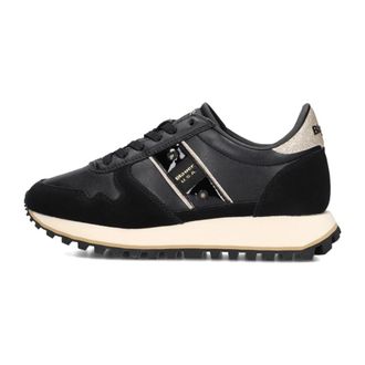 Blauer Schwarze Wildleder Damen Sneakers Millen03 - - Shoes - Damen - Schwarzk - 41 EU