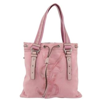 Saint Laurent Sac bandouli&egrave;re en toile Pre-owned - Femme - Pre-owned - Rose - Taille: ONE Size