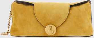 Versace Vivian Schultertasche aus Veloursleder mit Medusa-Logo