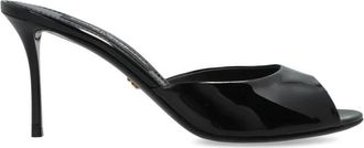 Dolce & Gabbana Femme, Chaussures, Noir, Taille: 38 1/2 EU Mules Keira en cuir verni