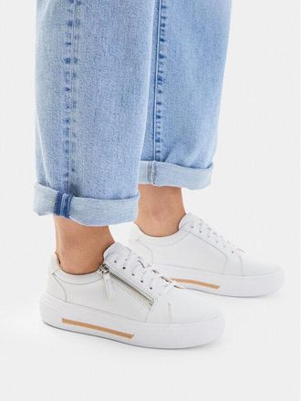 Clarks Sneakers Hollyrose Zip 26185917 Wei&szlig;