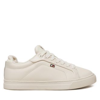 Tommy Hilfiger Sneakers Tommy Hilfiger Icon Court Sneaker Flag FW0FW08327 &Eacute;cru