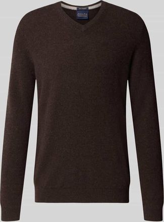 Christian Berg Strickpullover aus Kaschmir mit V-Ausschnitt