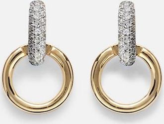 Stone and Strand Ohrringe Horsebit aus 14kt Gelbgold mit Diamanten