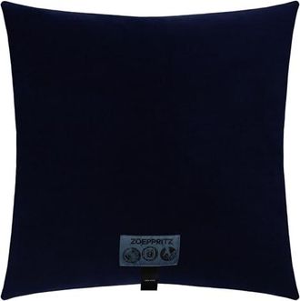 Zoeppritz Zoeppritz Soft-Fleece-Kissenbezug mit unverwechselbarem Cashmere Handfeel, Farbe: 595 Dark Marina, pflegeleicht, Allergiker geeignet, Maße: 40 x 40 cm