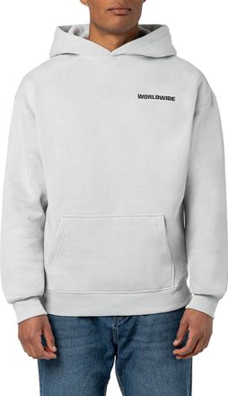 Sublevel Herren Sweathoodie - Worldwide Print, l&auml;ssig und bequem light-grey XXL