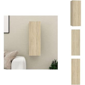 vidaXL Vidaxl - Meuble tv Ch&ecirc;ne sonoma 30,5x30x90 cm Bois ding&eacute;nierie - Meuble Tv Mural - Meuble Tv Suspendu - Rangement Tv - Console Tv - Meuble Tv Ch&ecirc;ne