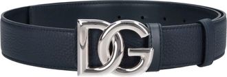 Dolce & Gabbana Leather Logo Belt