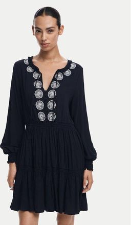 Desigual Kleid für den Alltag Jacksonville 24WWVW64 Schwarz Regular Fit
