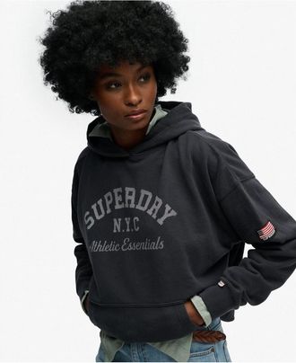 Superdry Sweat &agrave; capuche d&eacute;contract&eacute; Athletic Essentials