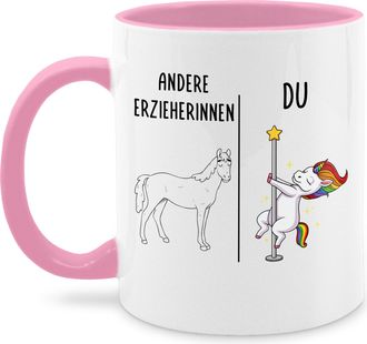 Shirtracer Tasse Tassen 325ml - Andere Erzieherinnen Dabbing Einhorn | Erzieherin Geschenk | Dankeschön Geschenk Erzieherin | Kindergarten Erzieherin Abschiedsge