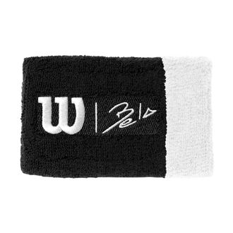 Wilson Bela Extra Wide WRTBD II OSFA Handgelenkbandage f&uuml;r Erwachsene, Unisex, Black/White/ (Mehrfarbig), Einheitsgr&ouml;&szlig;e