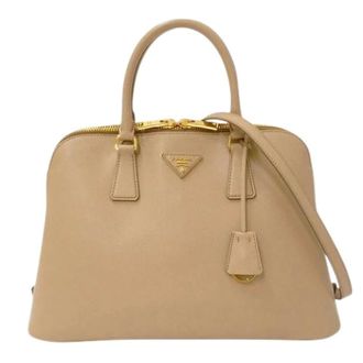 Prada Sac &agrave; main Vintage Pre-owned - Femme - Pre-owned - Beige - Taille: ONE Size