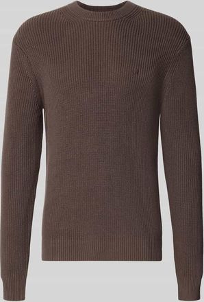 Replay Slim Fit Pullover aus reiner Baumwolle in Strick-Optik