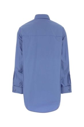 Balenciaga Womens Shirt Blue Cotton