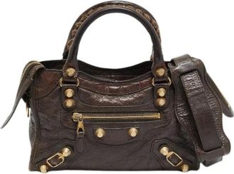 Balenciaga Sac &agrave; main vintage Pre-owned - Femme - Pre-owned - Brun - Taille: ONE Size