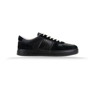 Hogan Homme, Chaussures, Noir, Taille: 39 1/2 EU Baskets en Cuir &agrave; Lacets