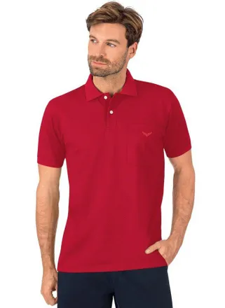 Trigema Poloshirt TRIGEMA Polohemd mit Brusttasche (1-tlg)