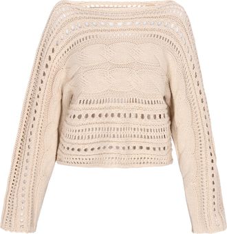 Faina Pullover Frauen Beige Creme