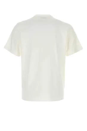 Autry Mens White Cotton T-Shirt Cottonalabaster Exterior Exterior: T-shirts And Polos