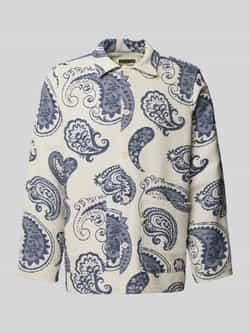 Woodbird Regular Fit Hemdjacke mit Haifischkragen Modell JAQUARD