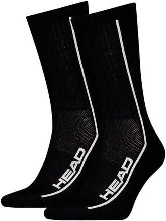 Head All Sports Performance Crew Lot de 2 paires de chaussettes noires Taille 43/46