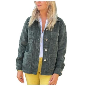 Denim Studio Femme, Vestes, Vert, Taille: S Tonie Jacket