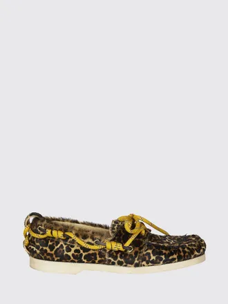 Golden Goose Animalier-Ponyhaar-Bootsschuhe