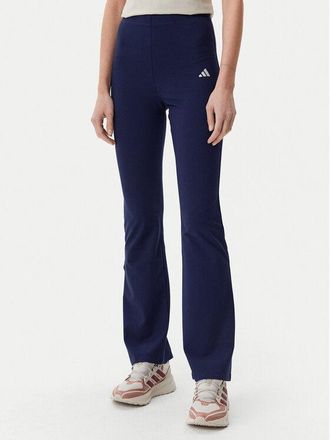 adidas Leggings Essentials Small Logo JD3073 Dunkelblau Flare Fit