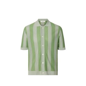 Selected Polo manches courtes en tricot de coton