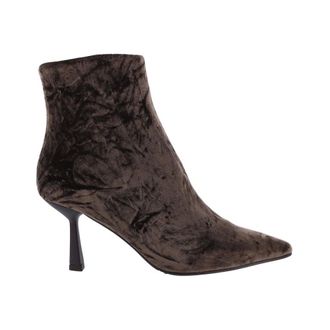 Paris Punk Bottines en Velours Marron - Femme - Chaussures - Brun - Taille: 37 EU