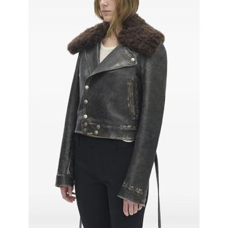 Ann Demeulemeester Shearling-collar Jacket
